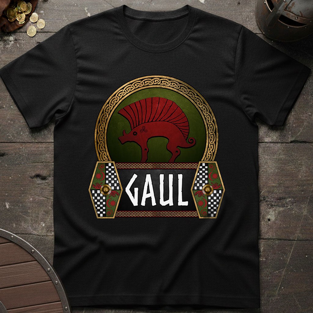 Gaul Ancient Gaelic Boar - Celtic Warrior Shields T-Shirt – Agema Apparel