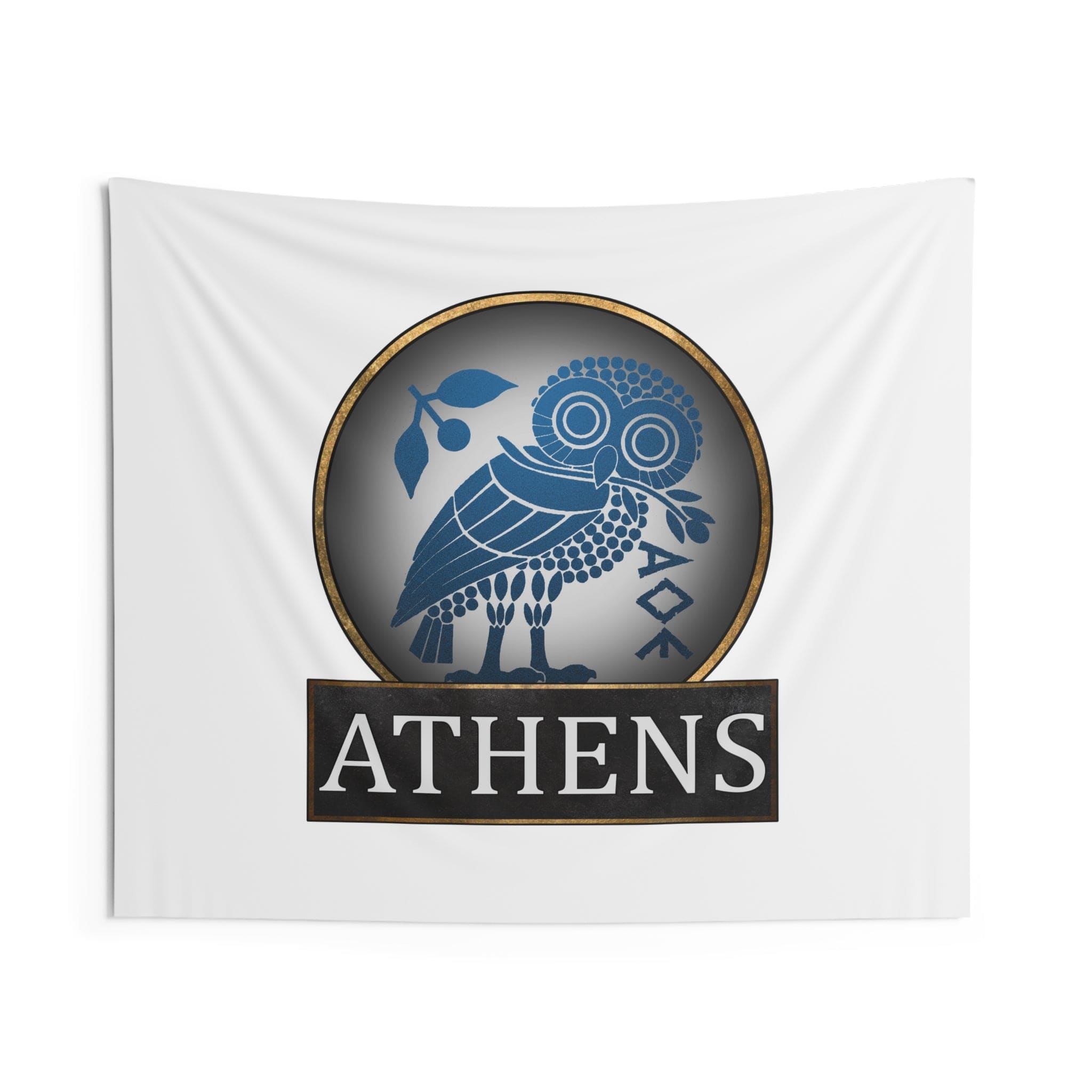 Ancient Athens - Athenian Owl Symbol of Greek Goddess Athena Indoor Wa ...